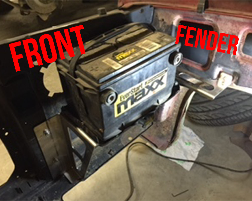 Slosh Tubz - Chevy/GMC C10/K10 1981-1987 Battery Relocation Bracket ...