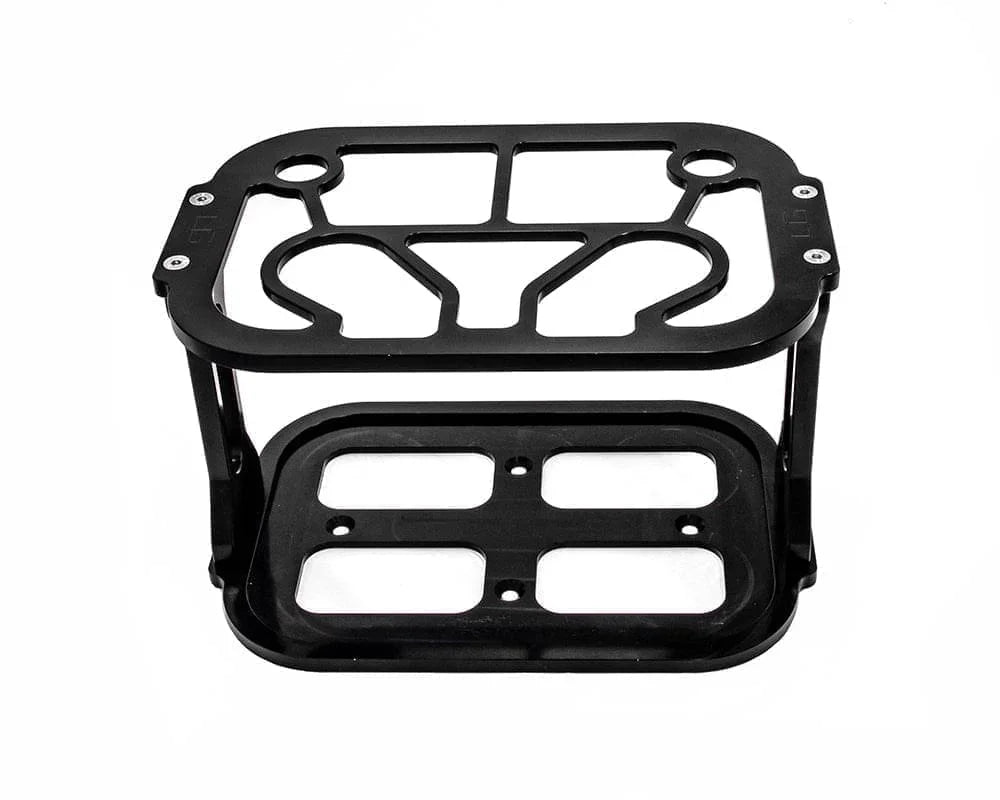 Billet Optima Battery Mount, Grid Top | LG Billet USA