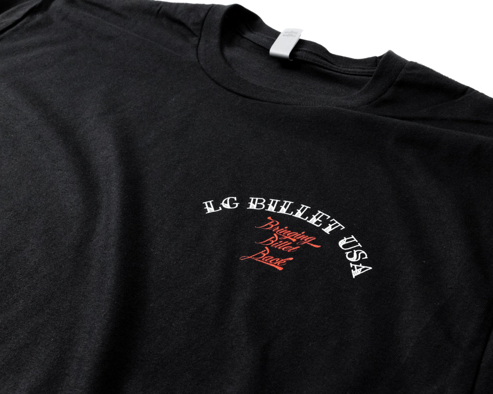 Black Bringing Billet Back T-Shirt – LG Billet USA